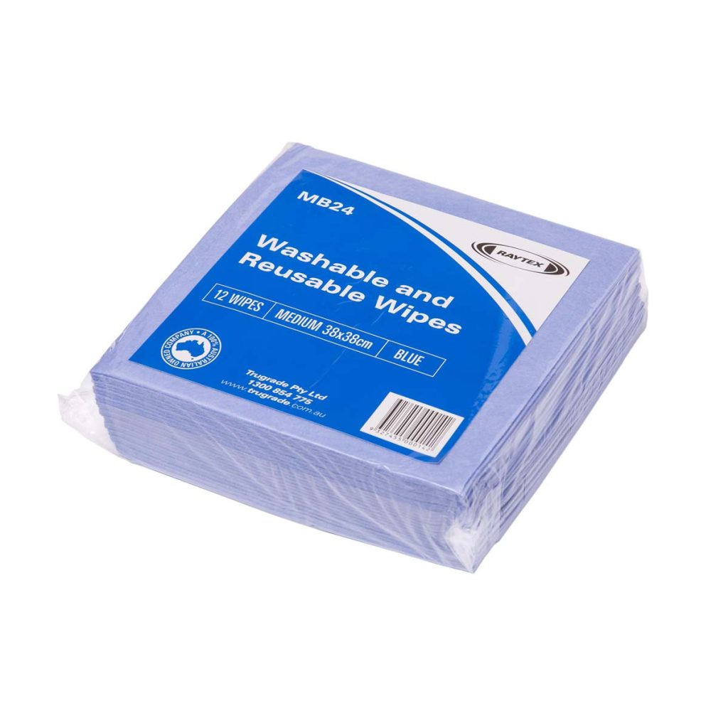 Medium Duty Blue Wipes 38cm x 38cm – Trugrade