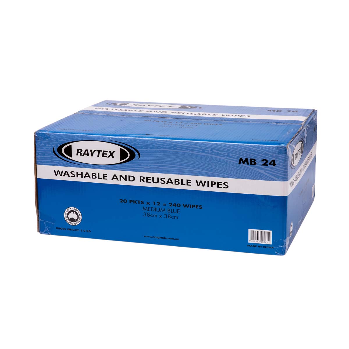 Medium Duty Blue Wipes 38cm x 38cm – Trugrade