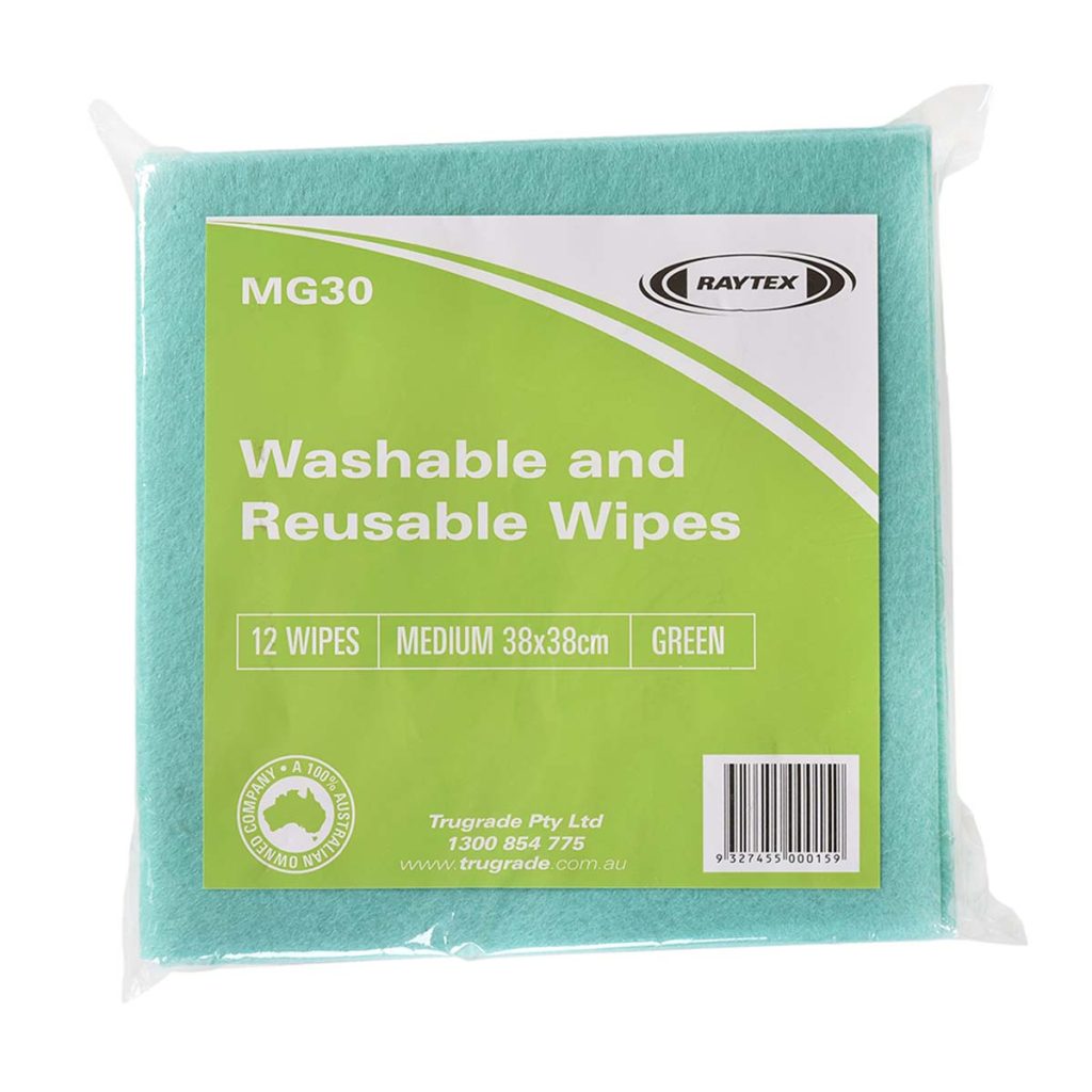 Medium Duty Green Wipes 38cm x 38cm – Trugrade