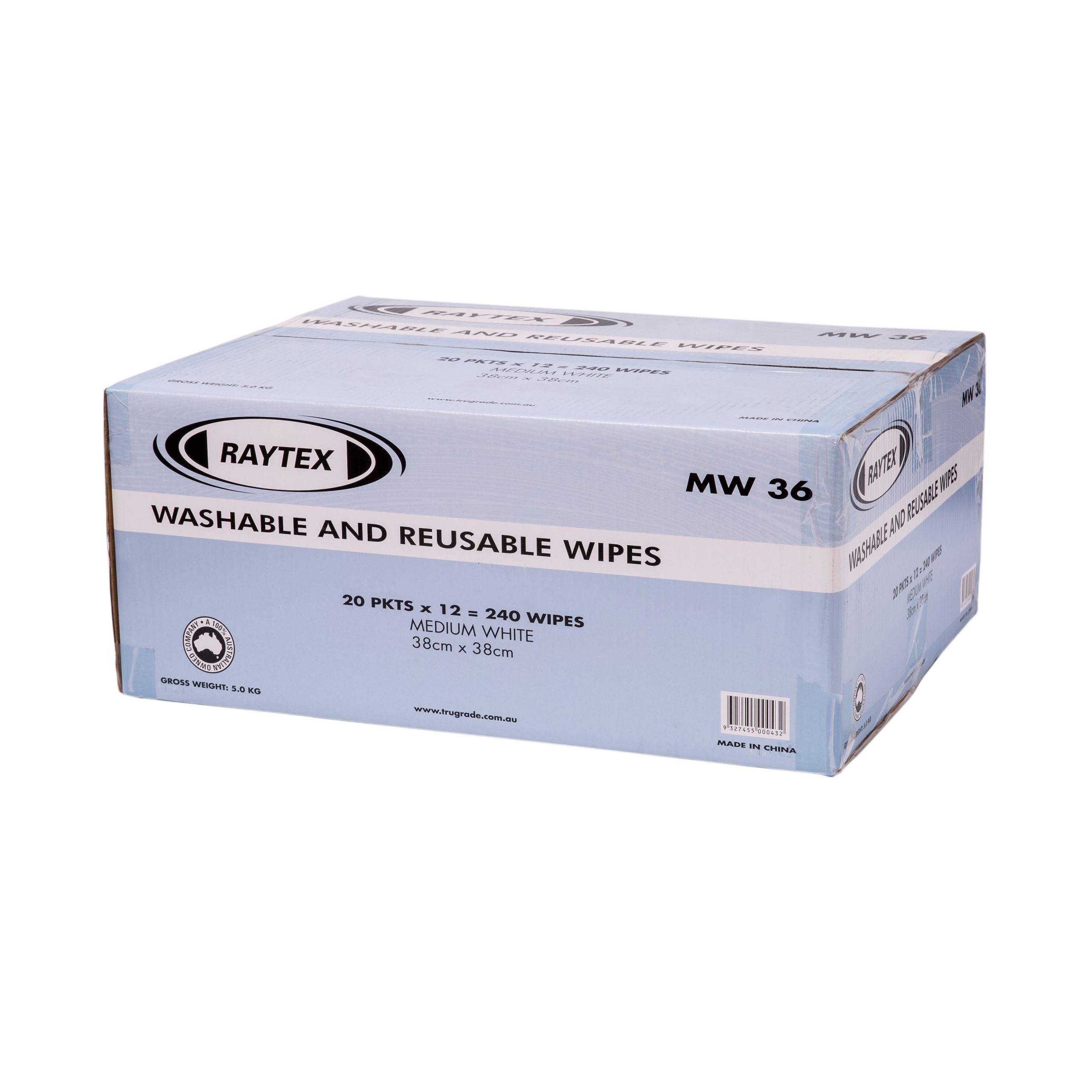 Medium Duty White Wipes 38cm x 38cm – Trugrade