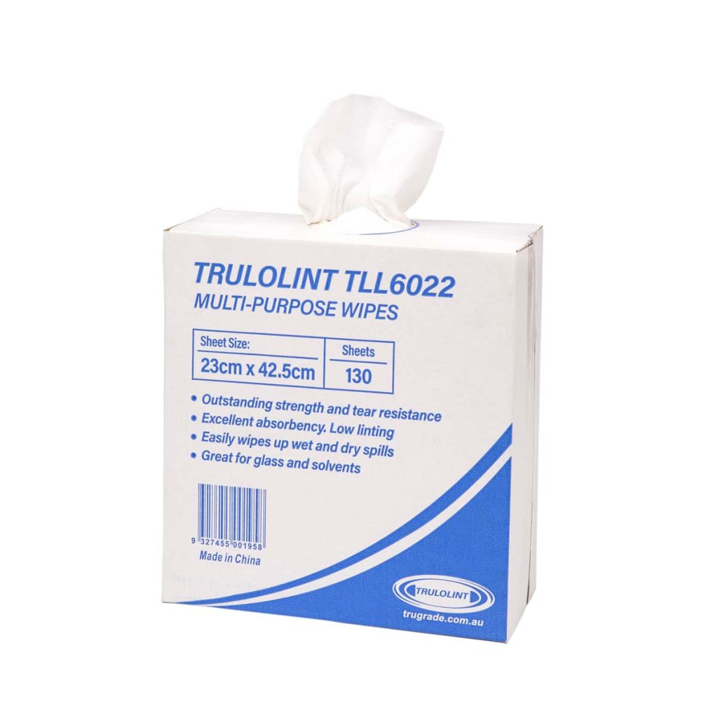 Low Lint White Wipes 23cm x 42.5cm – Trugrade