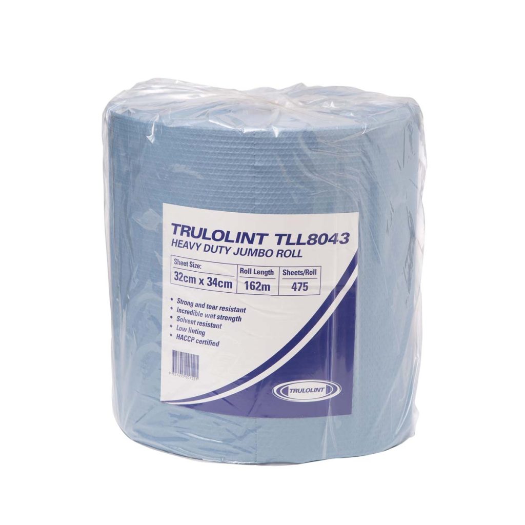 Low Lint Perforated Blue Roll 31cm x 34.5cm – Trugrade