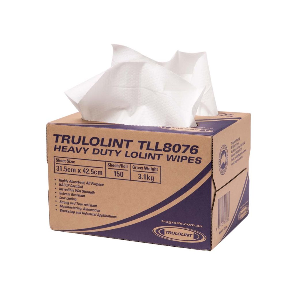 Low Lint White Wipes 31.5cm x 42.5cm - Trugrade