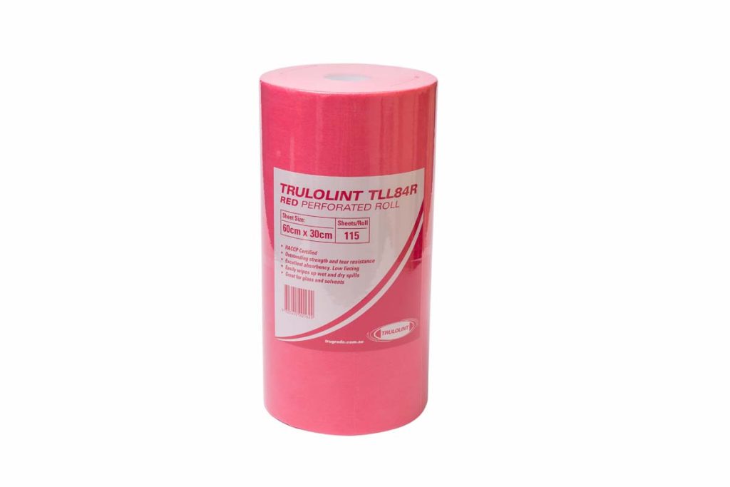 Low Lint Perforated Red Roll 30cm x 60cm – Trugrade
