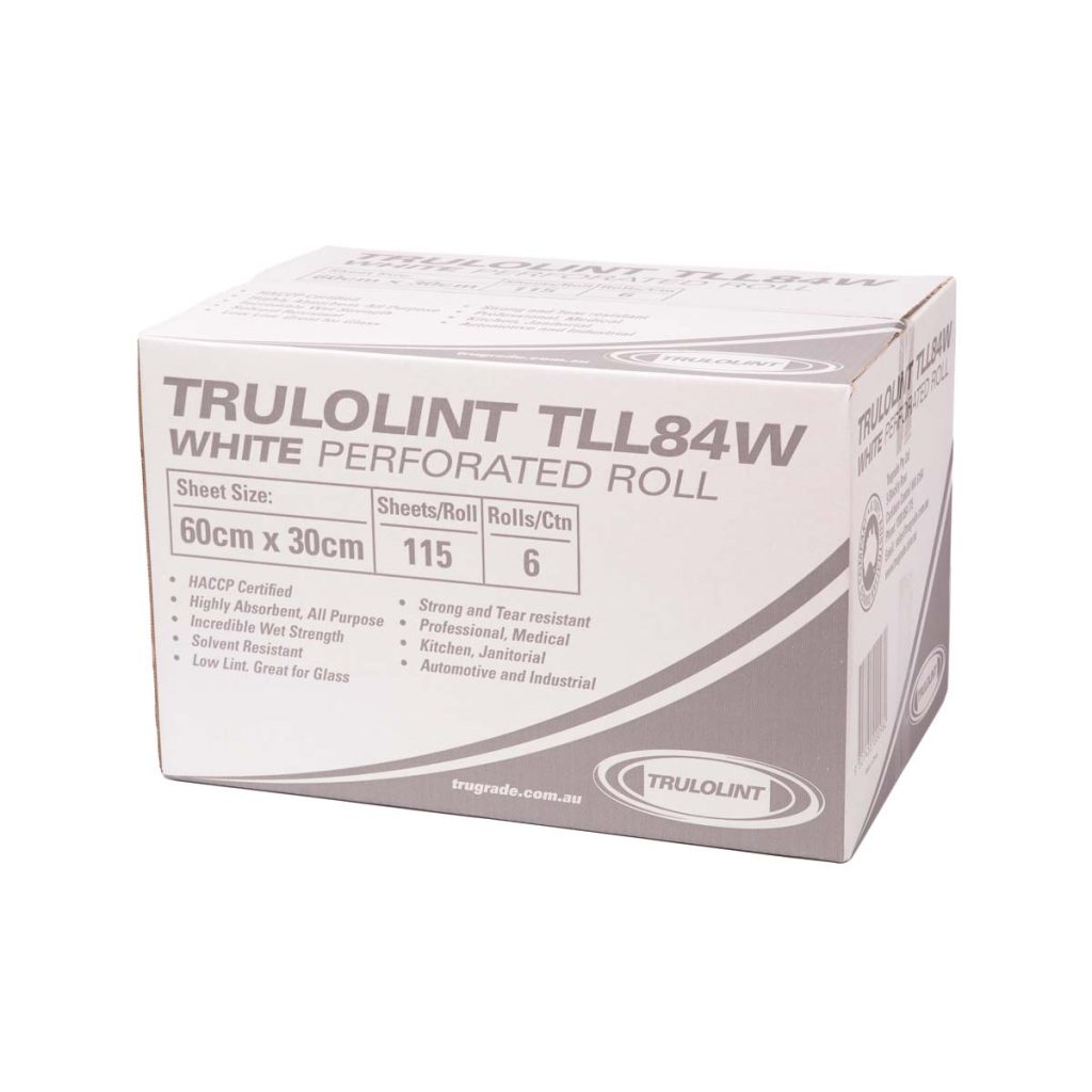 Low Lint Perforated White Roll 30cm x 60cm – Trugrade