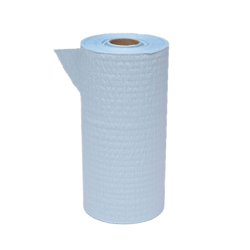 Scrim Reinforced Perforated Blue Roll 24.5cm x 38cm – Trugrade