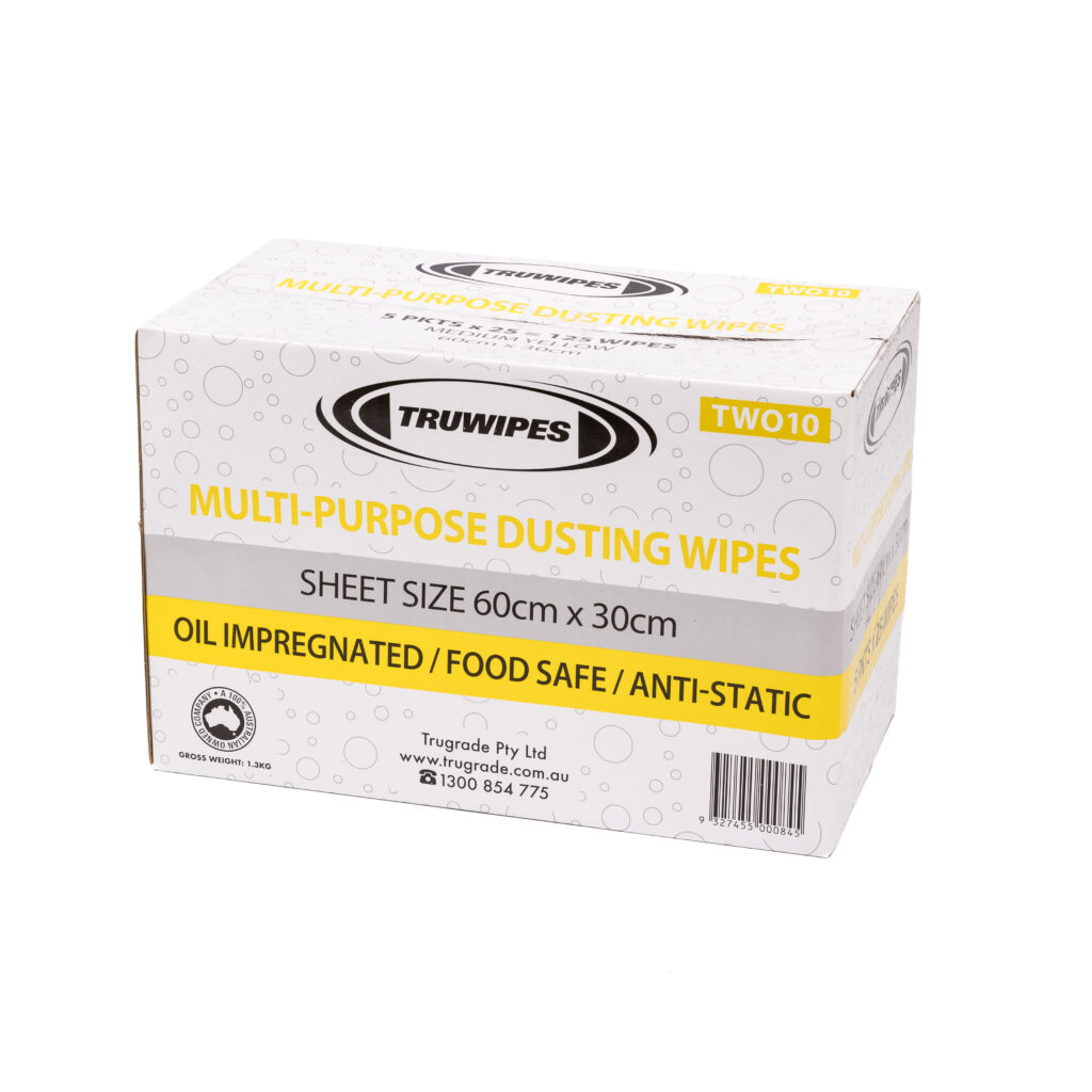 Oil Impregnated Dusting Yellow Wipes 60cm x 30cm – Trugrade