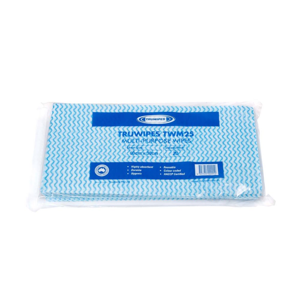 Medium Duty Blue Wipes 60cm x 30cm – Trugrade