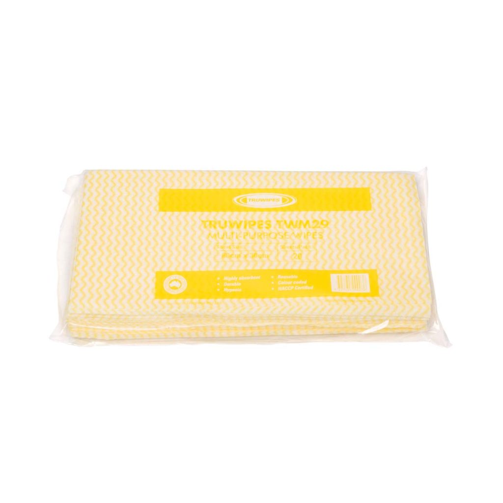 Medium Duty Yellow Wipes 60cm x 30cm – Trugrade