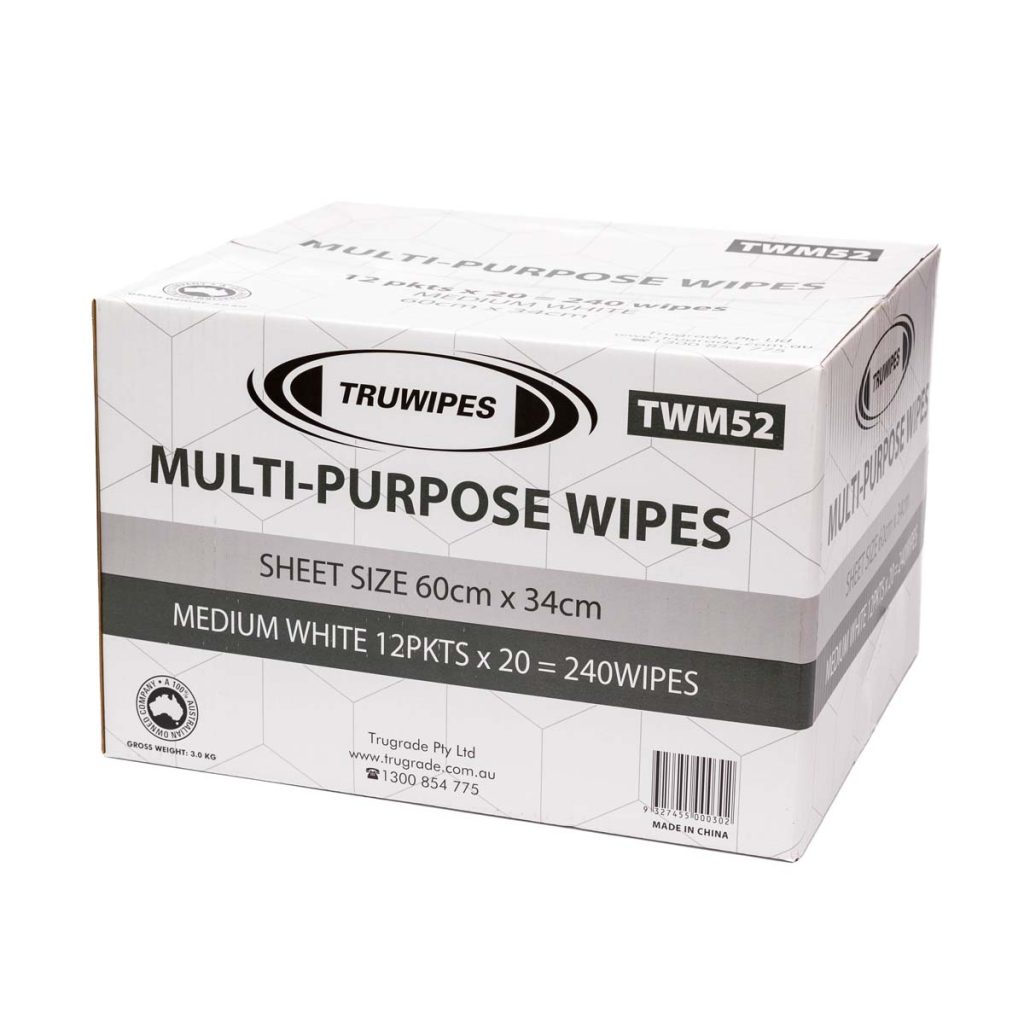 Medium Duty White Wipes 60cm x 34cm – Trugrade